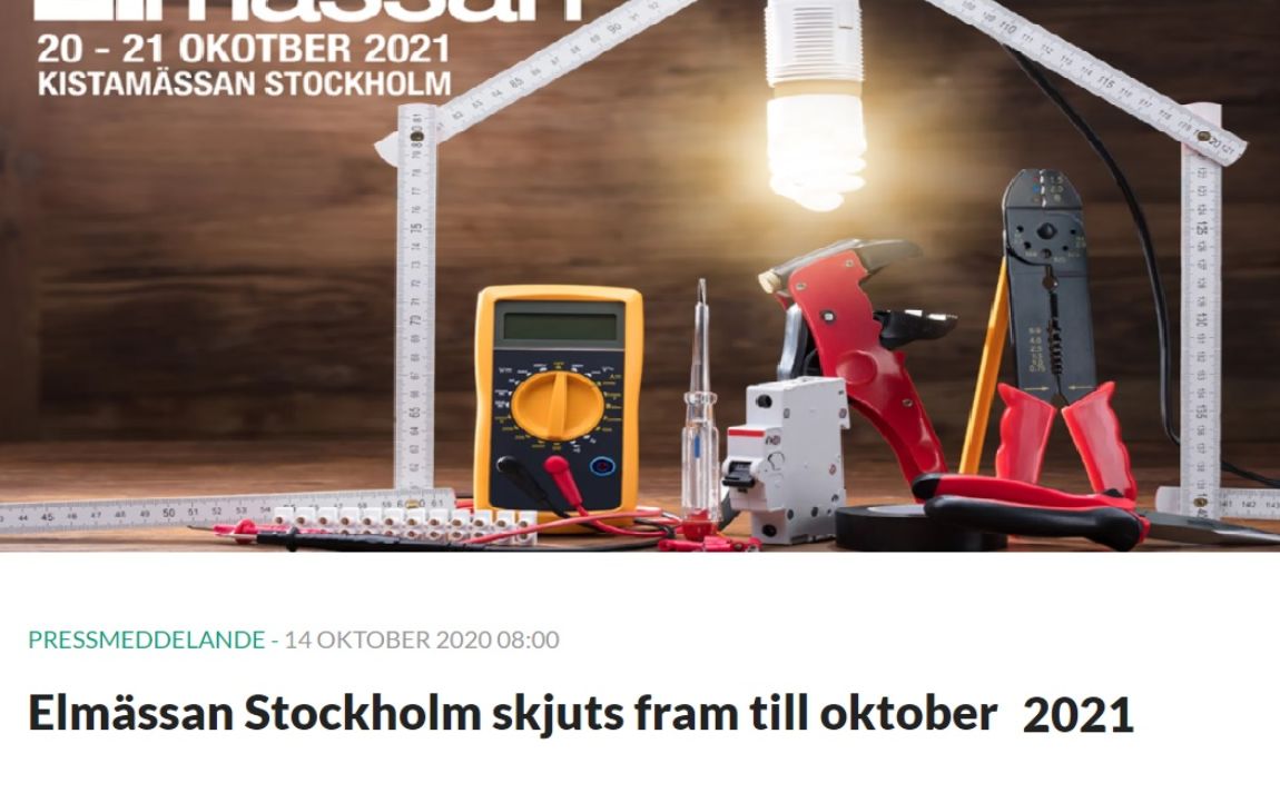 Nexans - The Electrical Fair Stockholm 2020